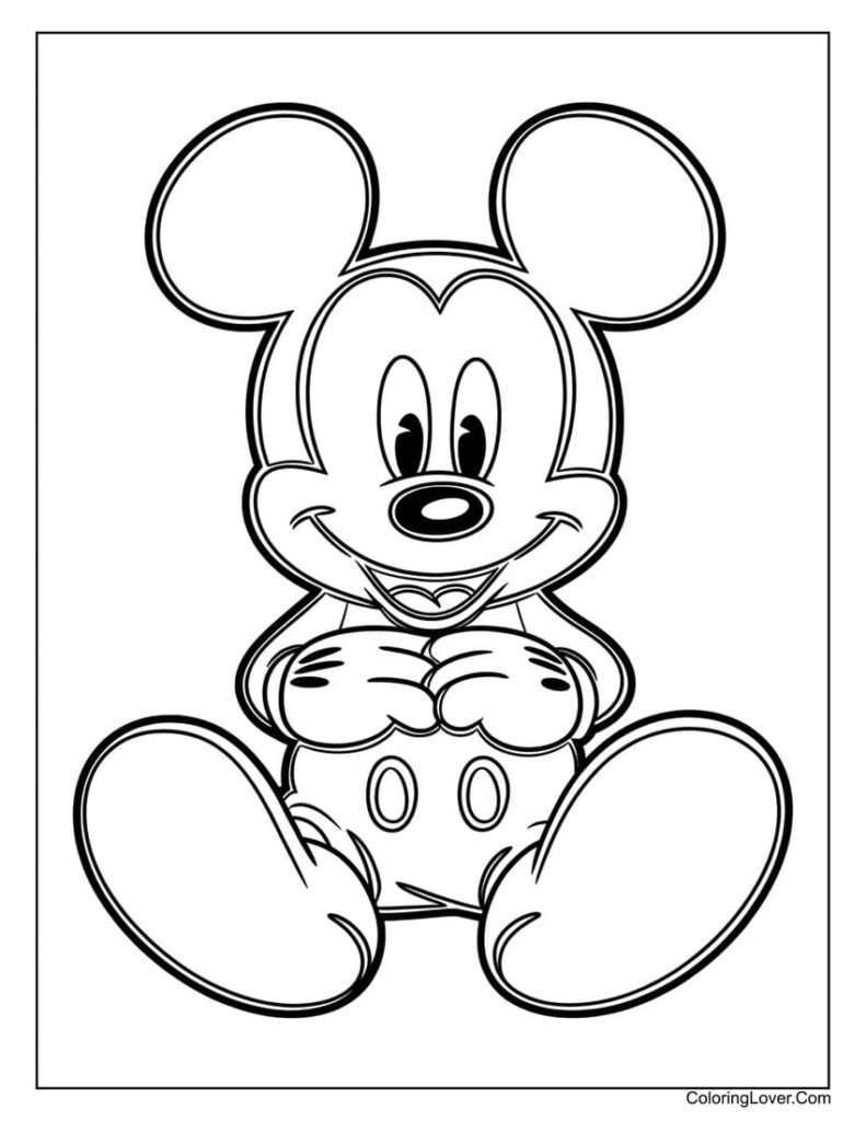 57 Mickey Mouse Coloring Pages (Free Printables for All Ages)