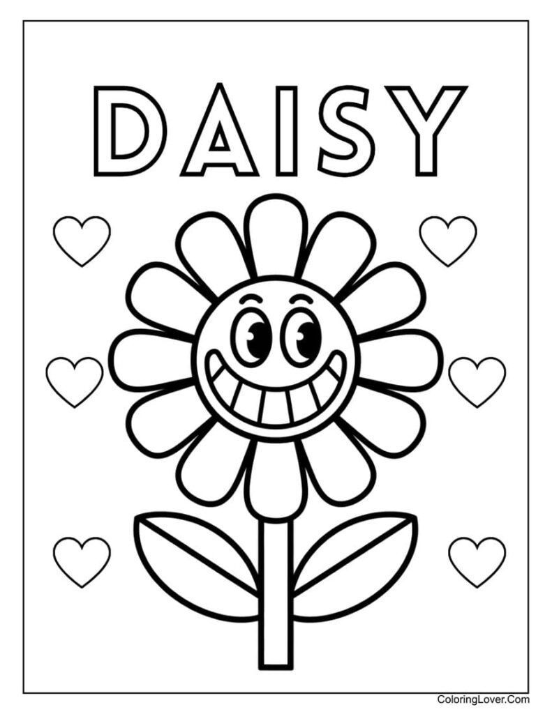 39 Daisy Coloring Pages (Free Printables for All Ages)