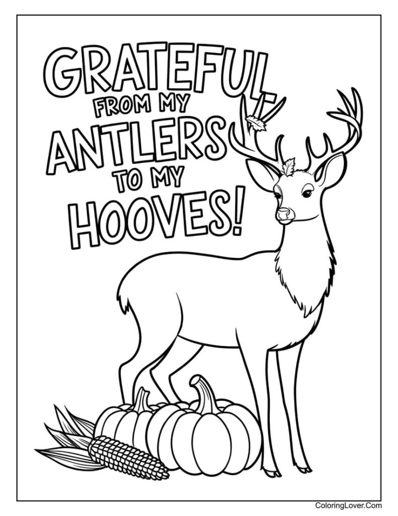 54 Thanksgiving Coloring Pages (Free Printables for All Ages)