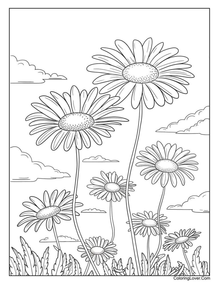 39 Daisy Coloring Pages (Free Printables for All Ages)