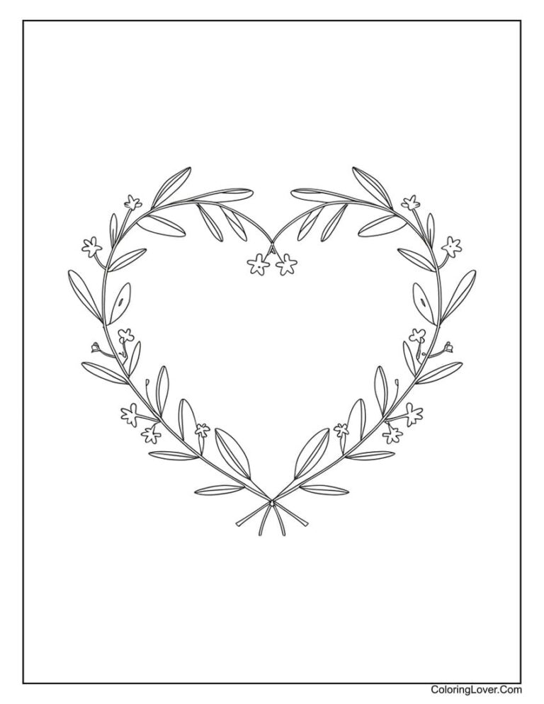 80 Heart Coloring Pages (Free Printables for All Ages)