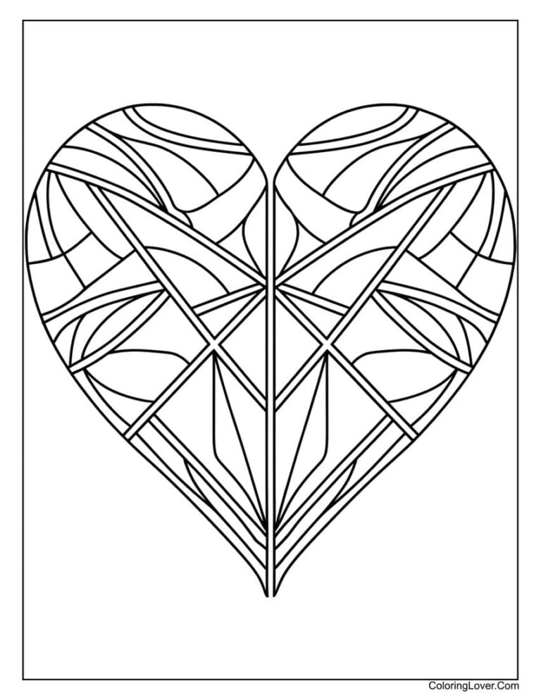 80 Heart Coloring Pages (Free Printables for All Ages)
