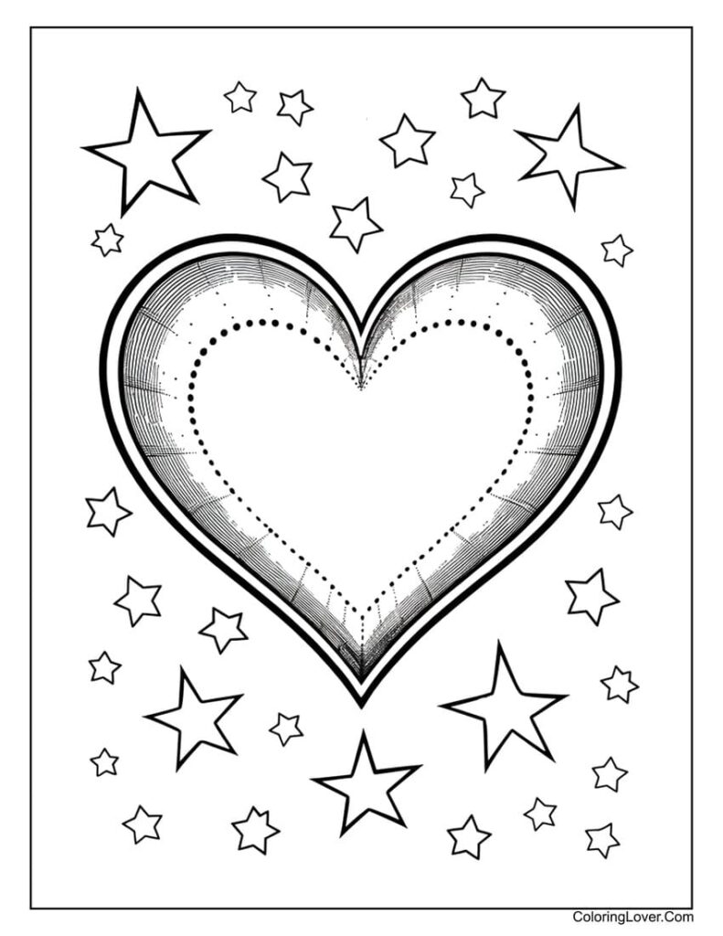80 Heart Coloring Pages (Free Printables for All Ages)
