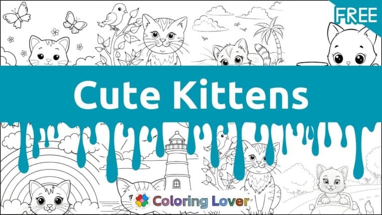 37 Kitten Coloring Pages (Free Printables for All Ages)