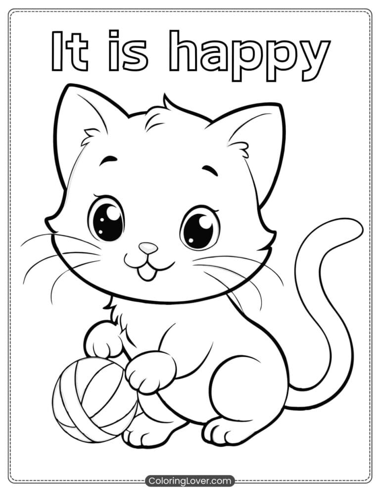 37 Kitten Coloring Pages (Free Printables for All Ages)