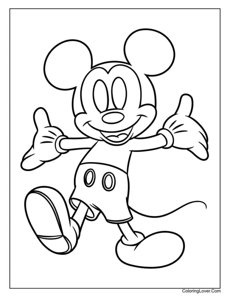 57 Mickey Mouse Coloring Pages (Free Printables for All Ages)