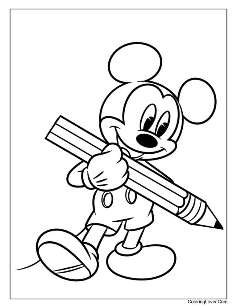 57 Mickey Mouse Coloring Pages (Free Printables for All Ages)