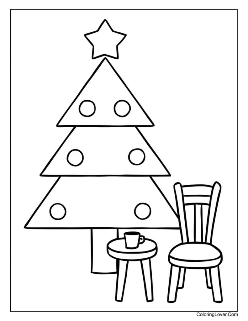 60 Christmas Tree Coloring Pages (Free Printables for All Ages)