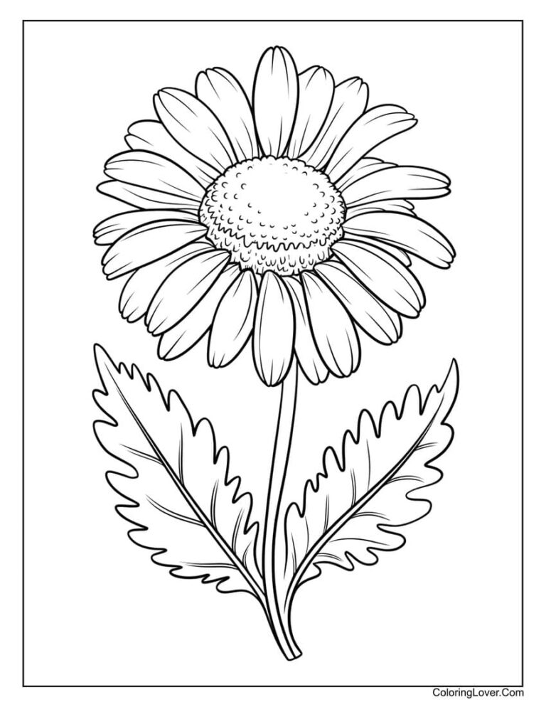 39 Daisy Coloring Pages (Free Printables for All Ages)