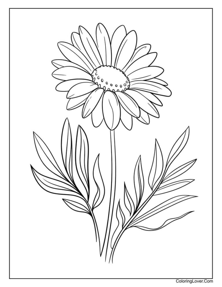 39 Daisy Coloring Pages (Free Printables for All Ages)