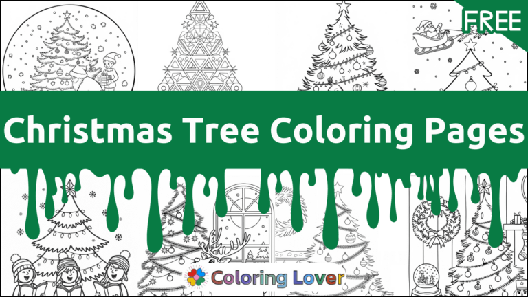 60 Christmas Tree Coloring Pages (Free Printables for All Ages)
