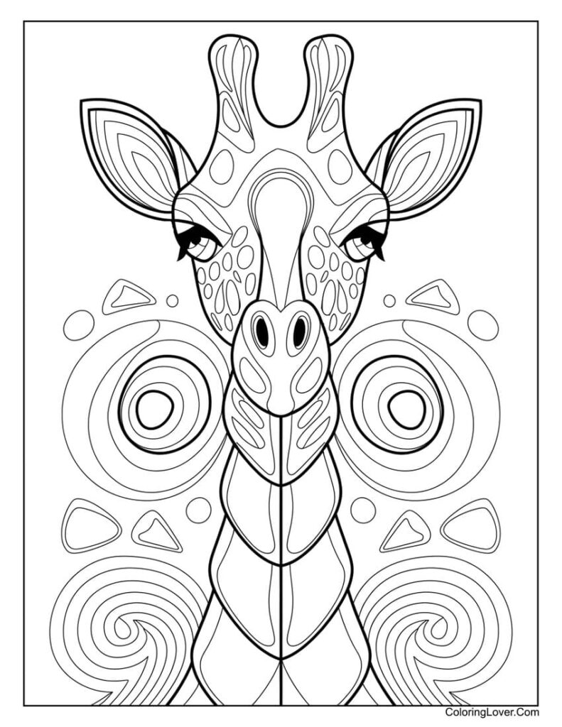 33 Giraffe Coloring Pages (Free Printables for All Ages)