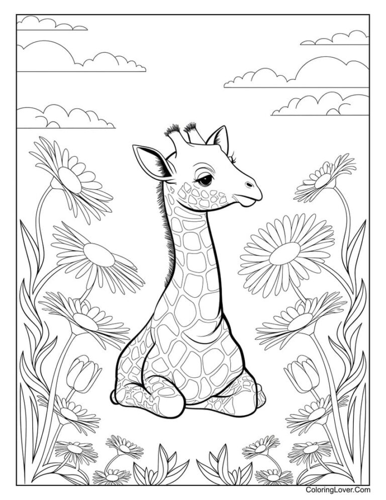 33 Giraffe Coloring Pages (Free Printables for All Ages)