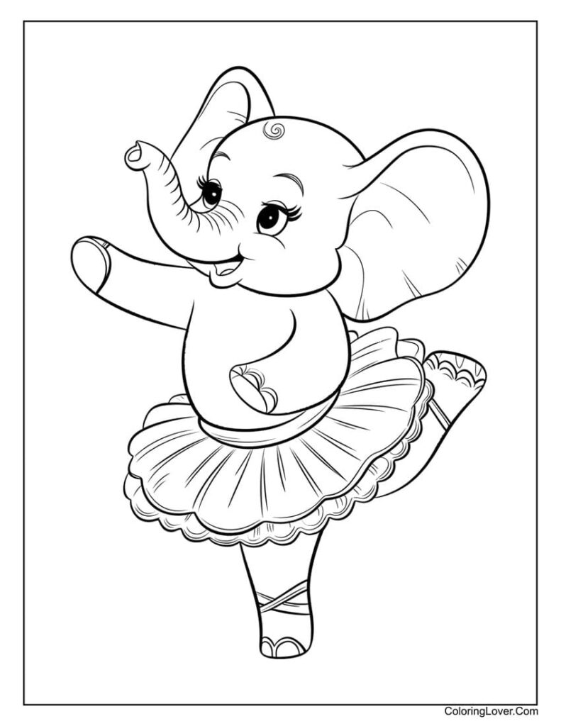 42 Elephant Coloring Pages (Free Printables for All Ages)