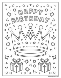 51 Happy Birthday Coloring Pages (Free Printables for All Ages)