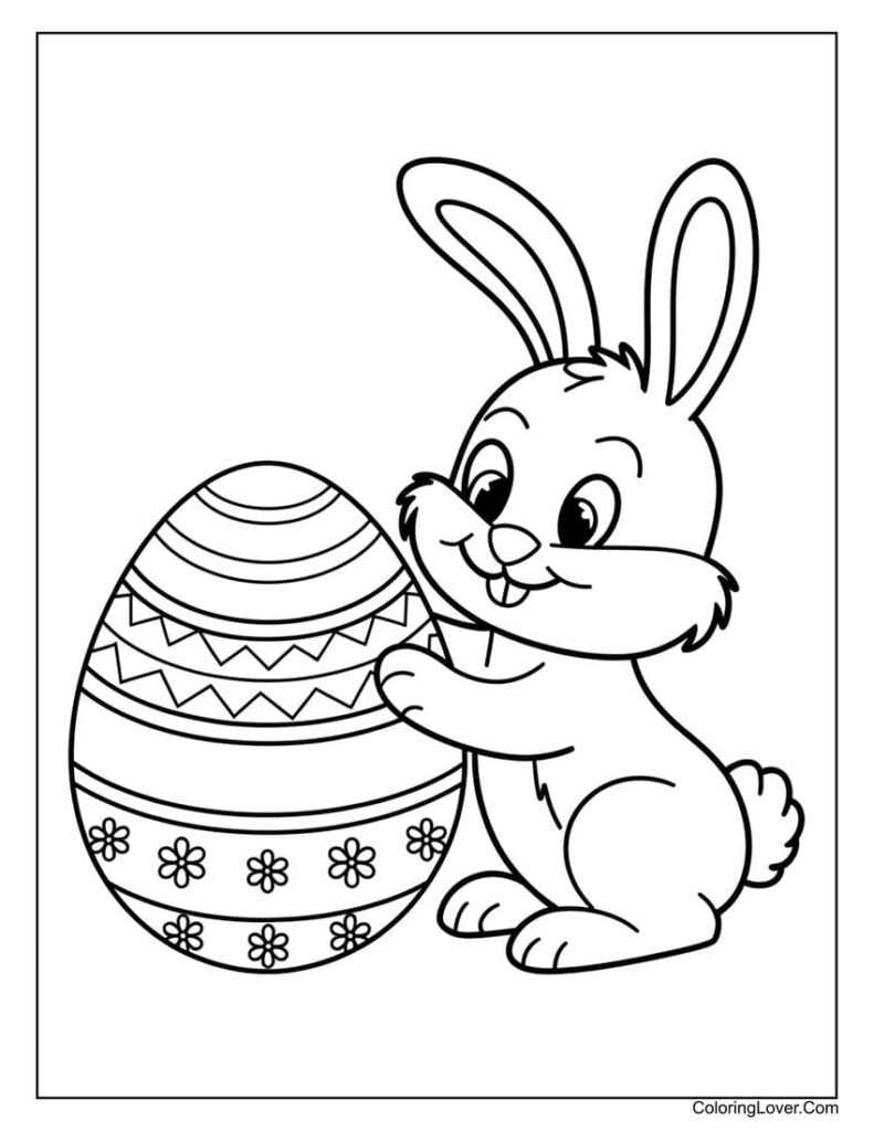 57 Easter Coloring Pages (Printables: Egg, Bunny, and More)
