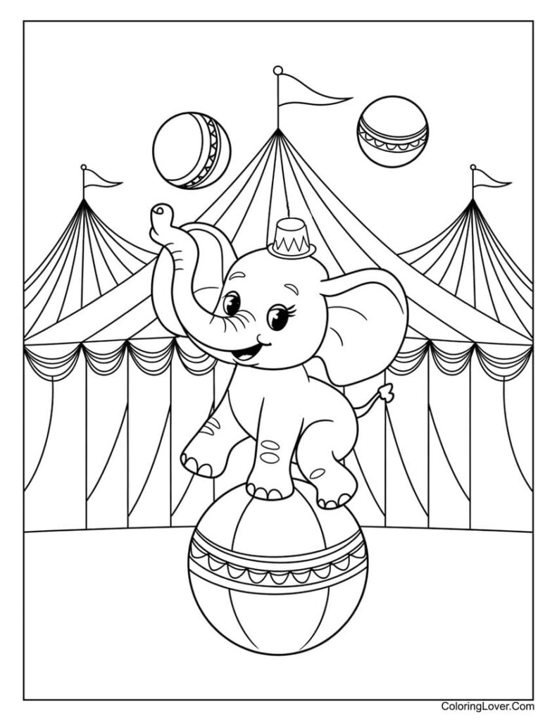 42 Elephant Coloring Pages (Free Printables for All Ages)