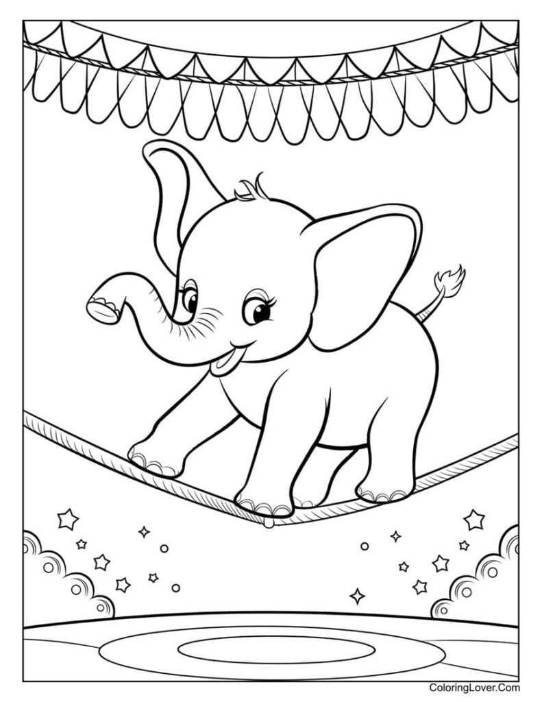 42 Elephant Coloring Pages (Free Printables for All Ages)