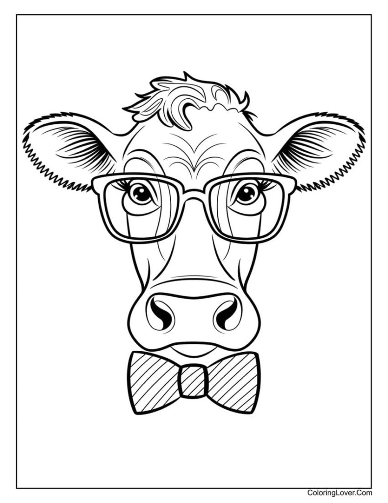 45 Cow Coloring Pages (Free Printables for All Ages)