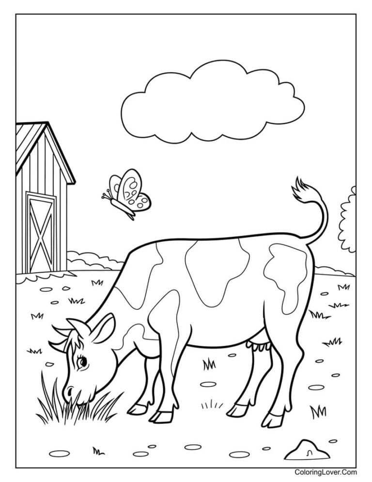 45 Cow Coloring Pages (Free Printables for All Ages)