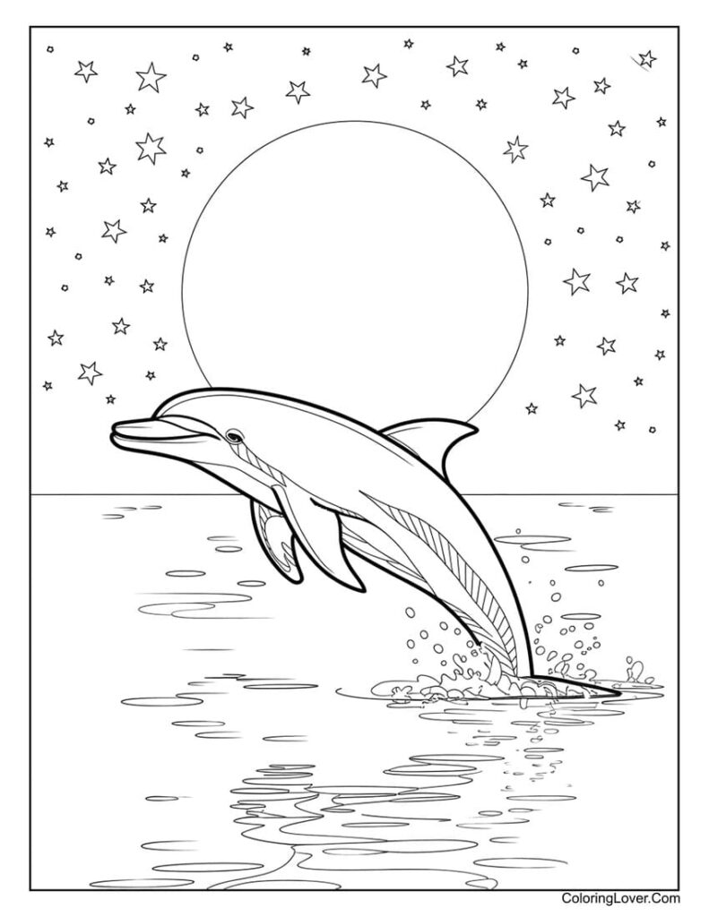 42 Dolphin Coloring Pages (Free Printables for All Ages)