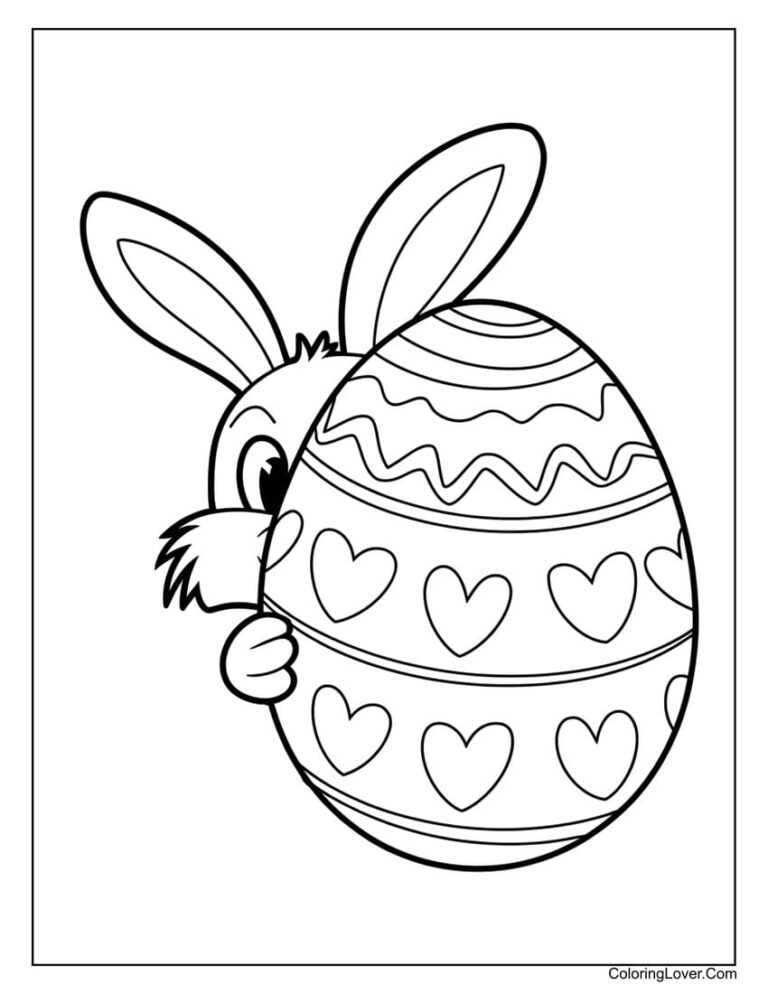 57 Easter Coloring Pages (Printables: Egg, Bunny, and More)