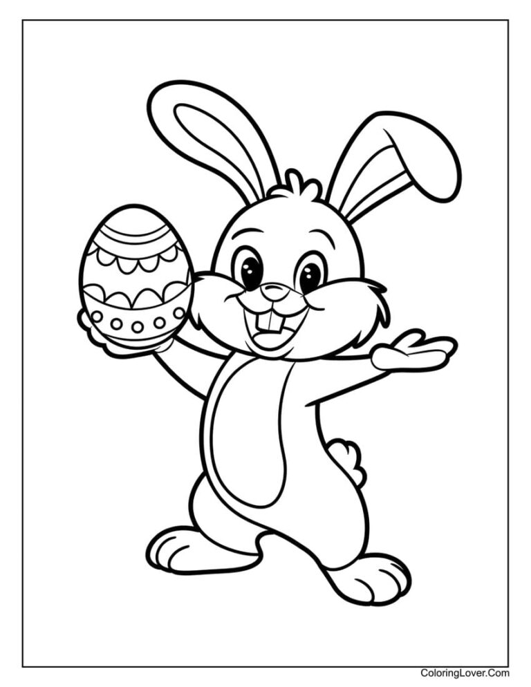 57 Easter Coloring Pages (Printables: Egg, Bunny, and More)