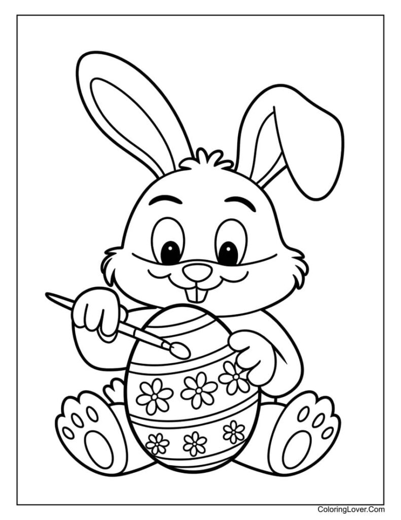 57 Easter Coloring Pages (Printables: Egg, Bunny, and More)