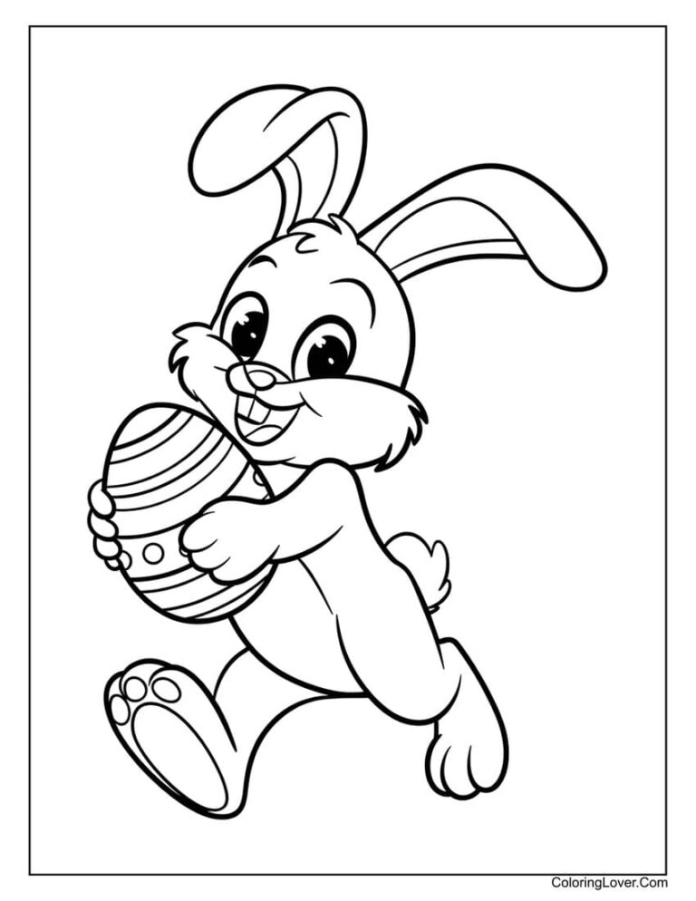 57 Easter Coloring Pages (Printables: Egg, Bunny, and More)