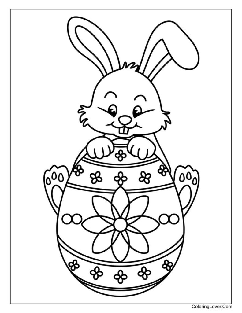 57 Easter Coloring Pages (Printables: Egg, Bunny, and More)