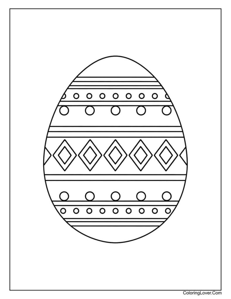 57 Easter Coloring Pages (Printables: Egg, Bunny, and More)