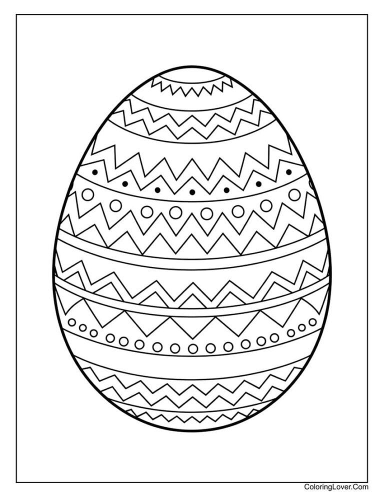 57 Easter Coloring Pages (Printables: Egg, Bunny, and More)