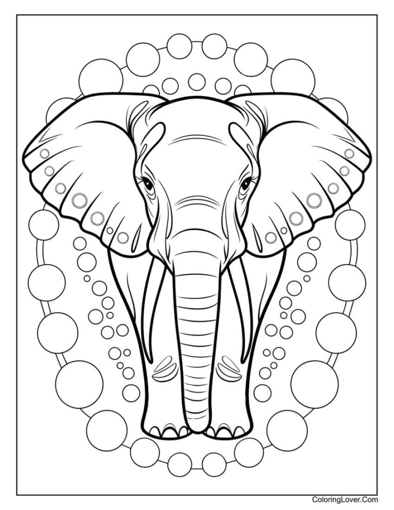 42 Elephant Coloring Pages (Free Printables for All Ages)