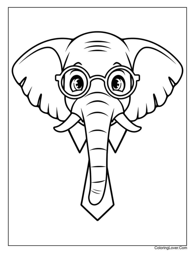 42 Elephant Coloring Pages (Free Printables for All Ages)