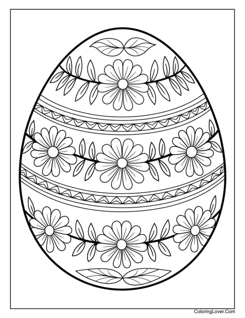 57 Easter Coloring Pages (Printables: Egg, Bunny, and More)