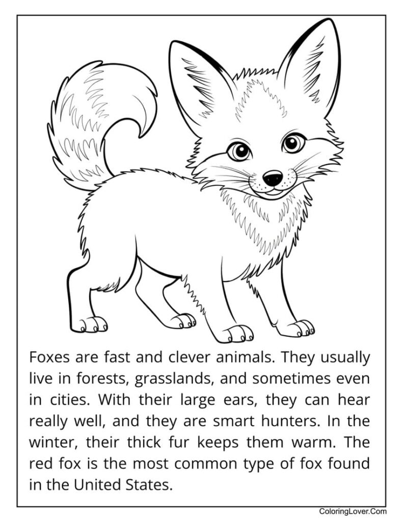 42 Fox Coloring Pages (Free Printables for All Ages)