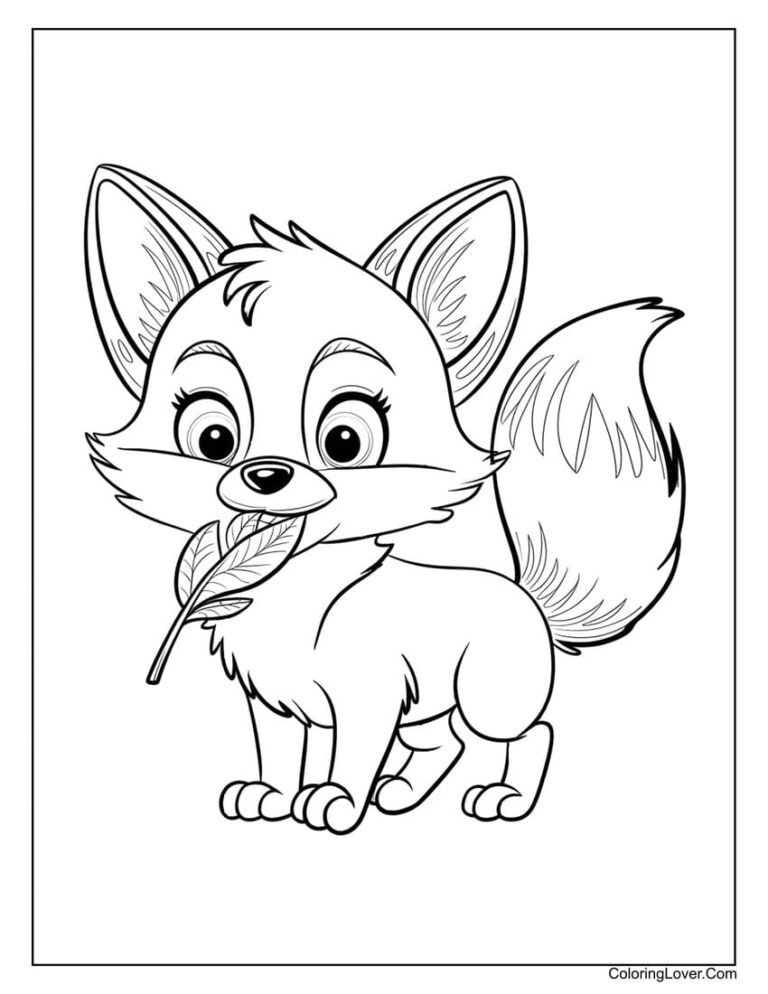 42 Fox Coloring Pages (Free Printables for All Ages)