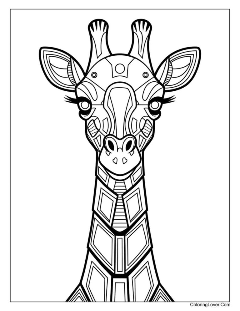 33 Giraffe Coloring Pages (Free Printables for All Ages)