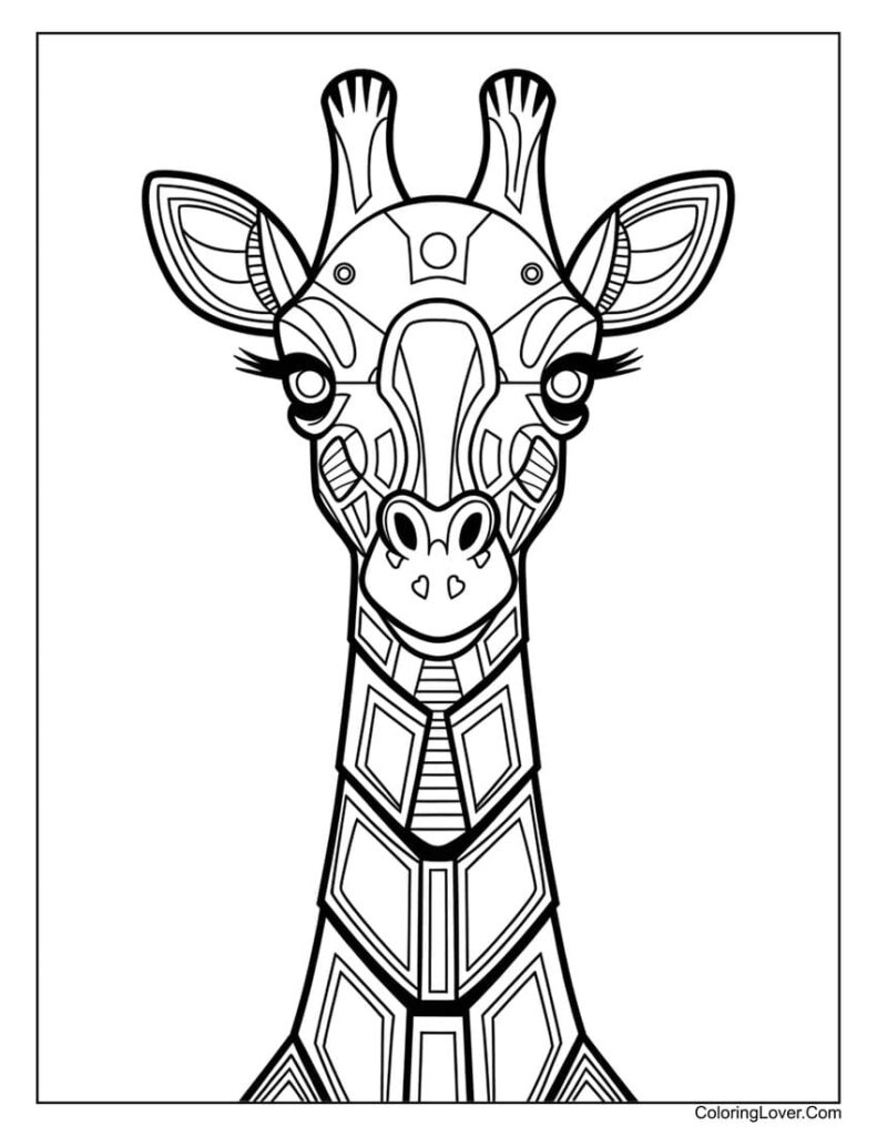 33 Giraffe Coloring Pages (Free Printables for All Ages)