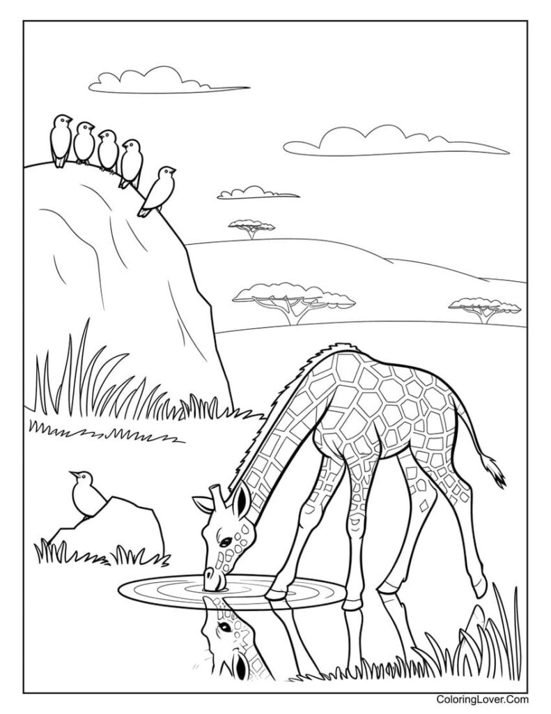 33 Giraffe Coloring Pages (Free Printables for All Ages)