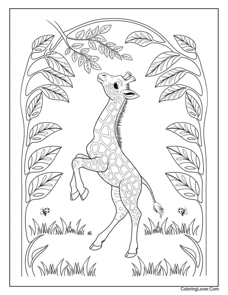 33 Giraffe Coloring Pages (Free Printables for All Ages)