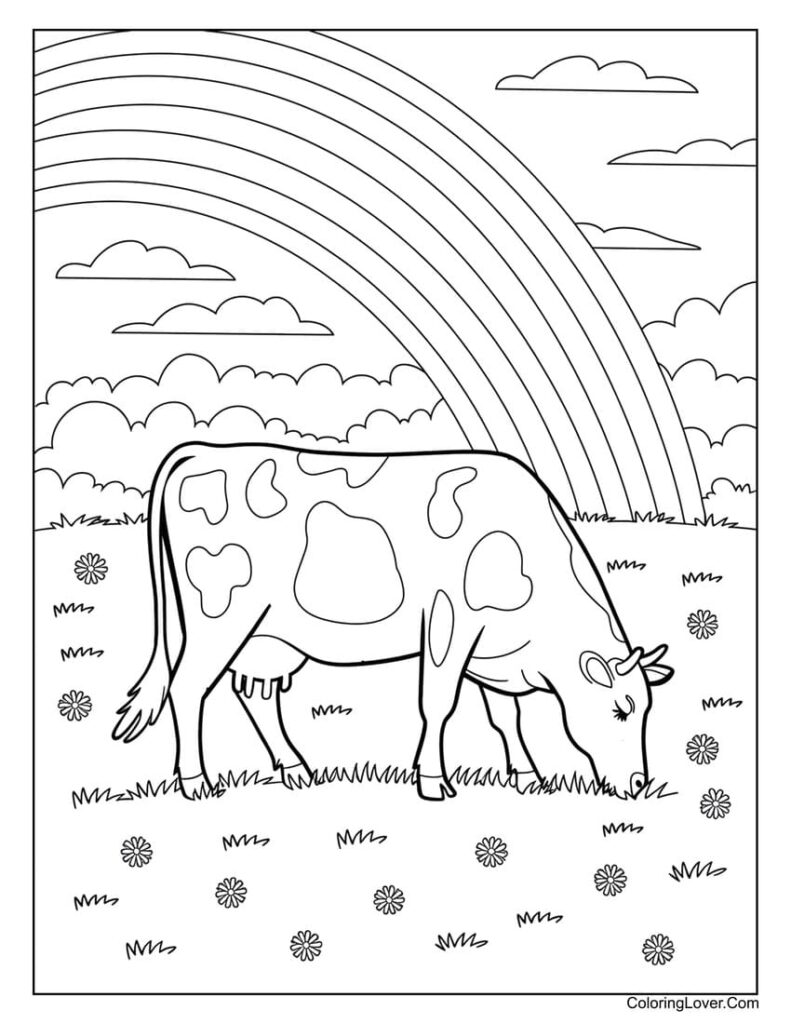 45 Cow Coloring Pages (Free Printables for All Ages)
