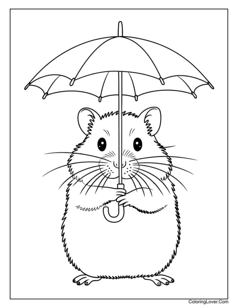30 Hamster Coloring Pages (Free Printables for All Ages)