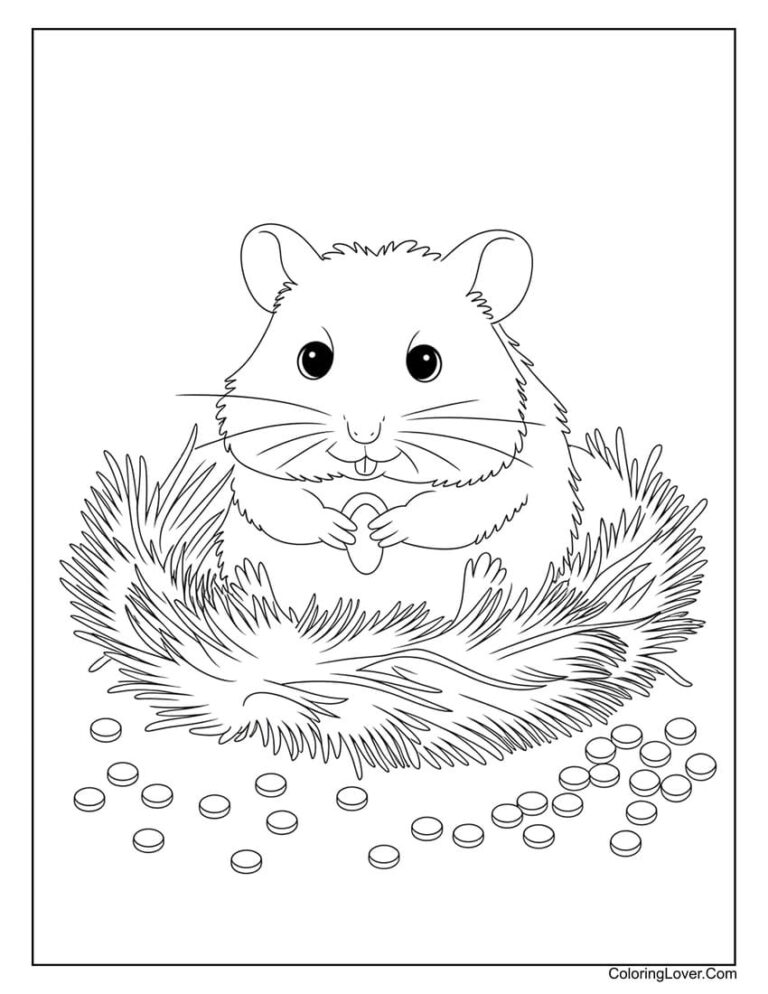30 Hamster Coloring Pages (Free Printables for All Ages)