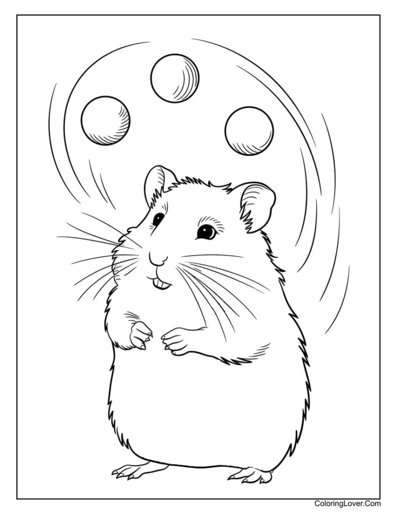 30 Hamster Coloring Pages (Free Printables for All Ages)