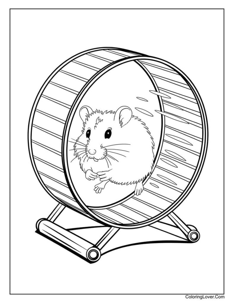 30 Hamster Coloring Pages (Free Printables for All Ages)