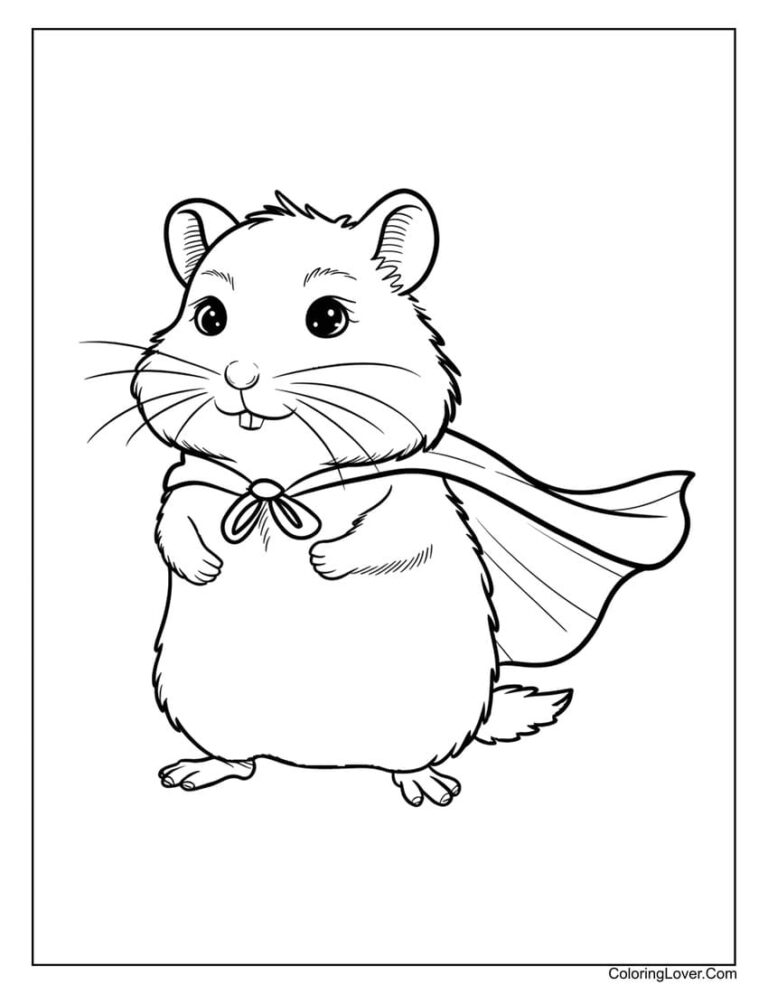 30 Hamster Coloring Pages (Free Printables for All Ages)