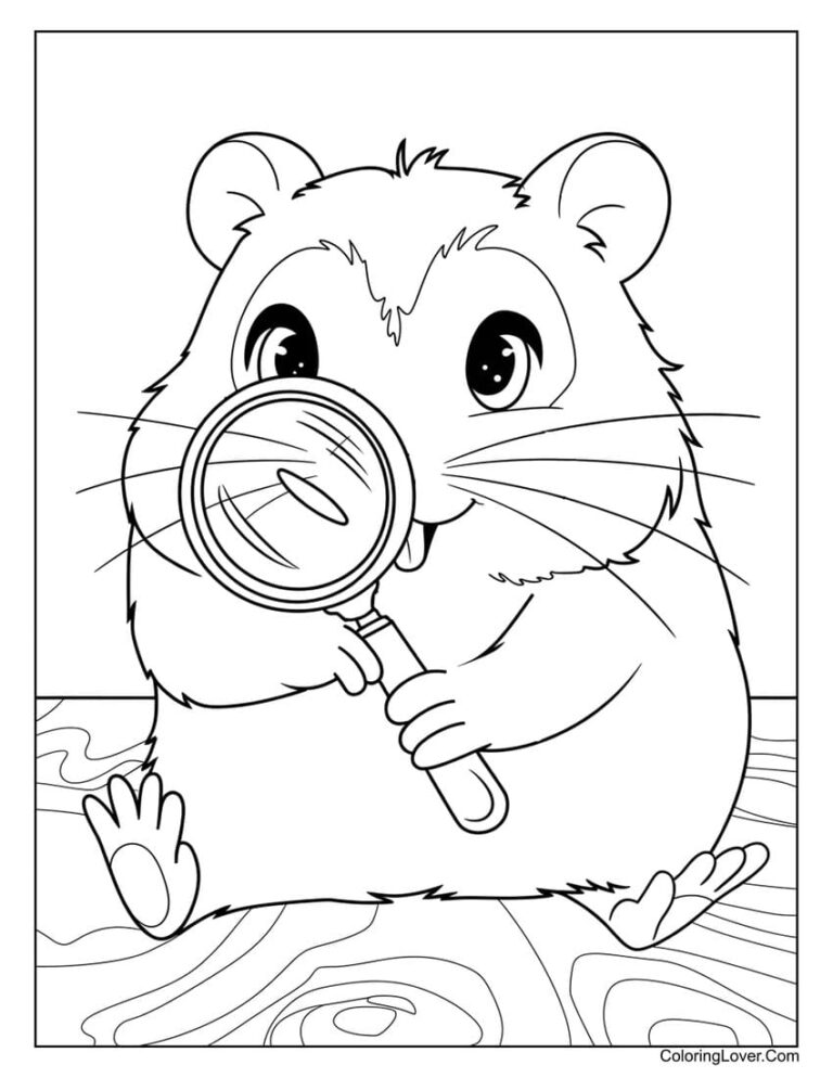 30 Hamster Coloring Pages (Free Printables for All Ages)