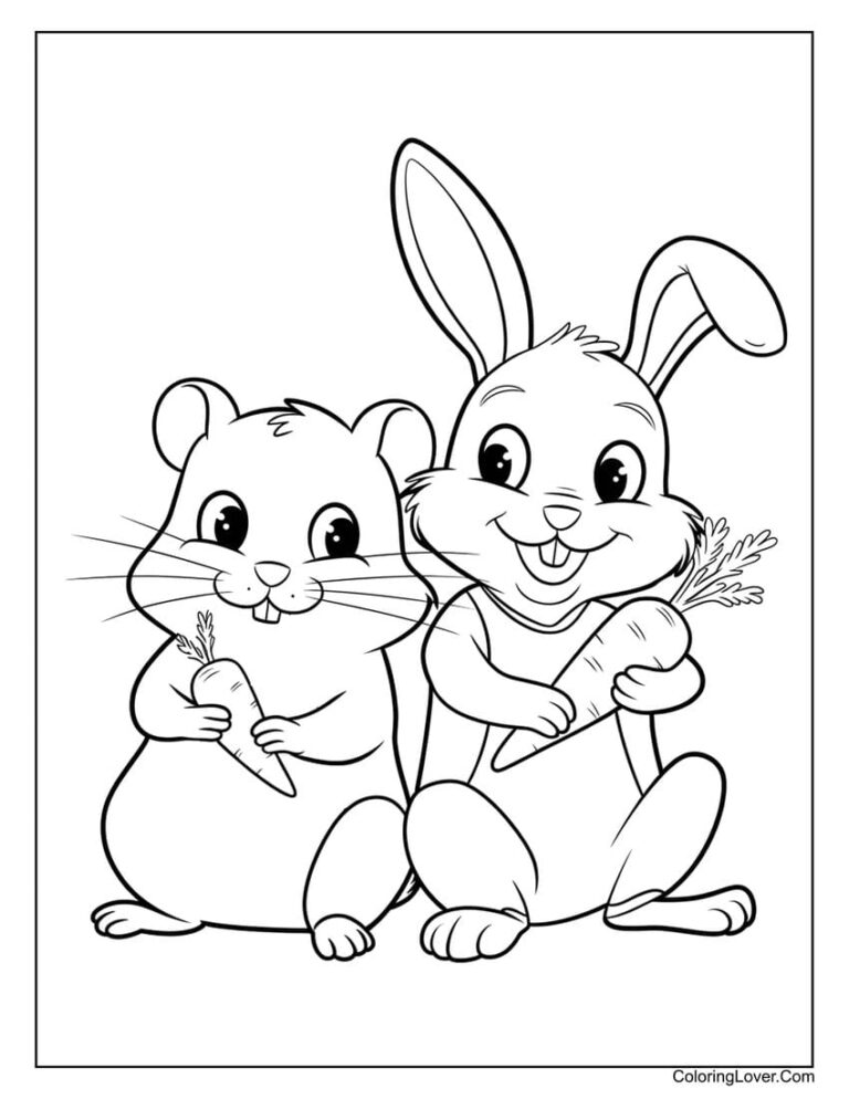 30 Hamster Coloring Pages (Free Printables for All Ages)