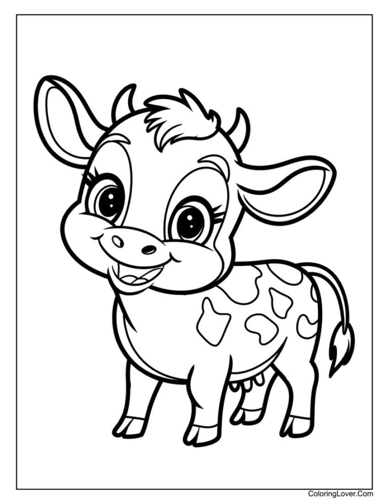 45 Cow Coloring Pages (Free Printables for All Ages)
